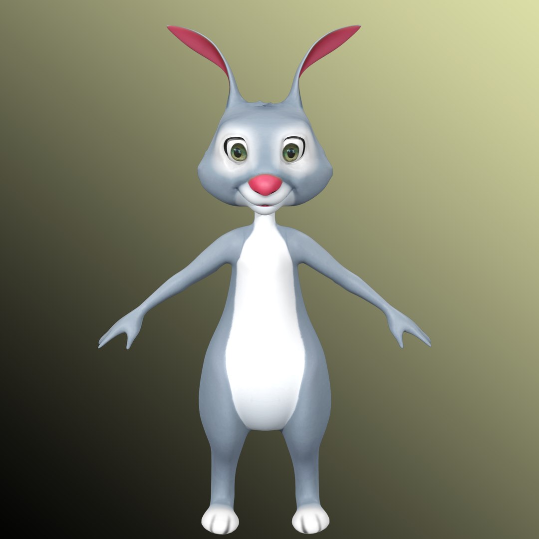 Cartoon Rabbit 3D Model - TurboSquid 2071960