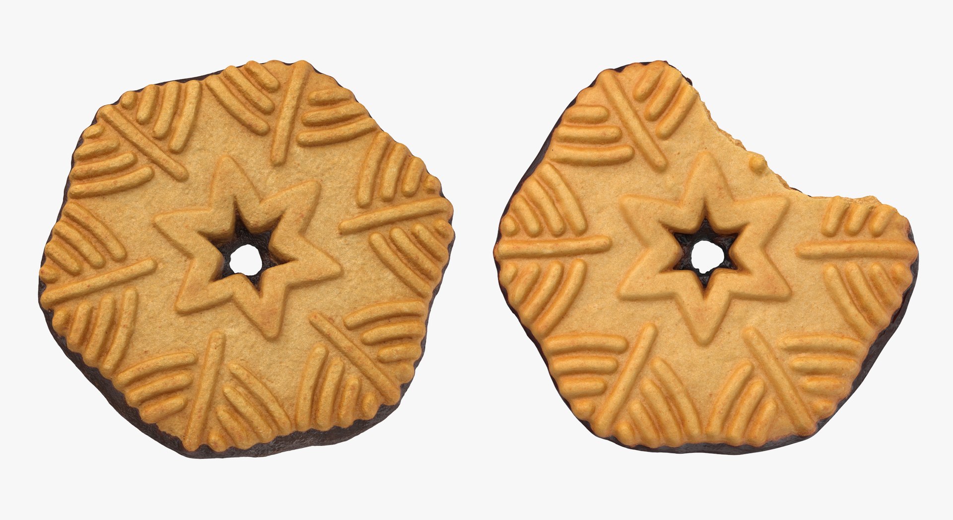 3D Christmas Chocolate Biscuits Collection 01 - 12 models model ...