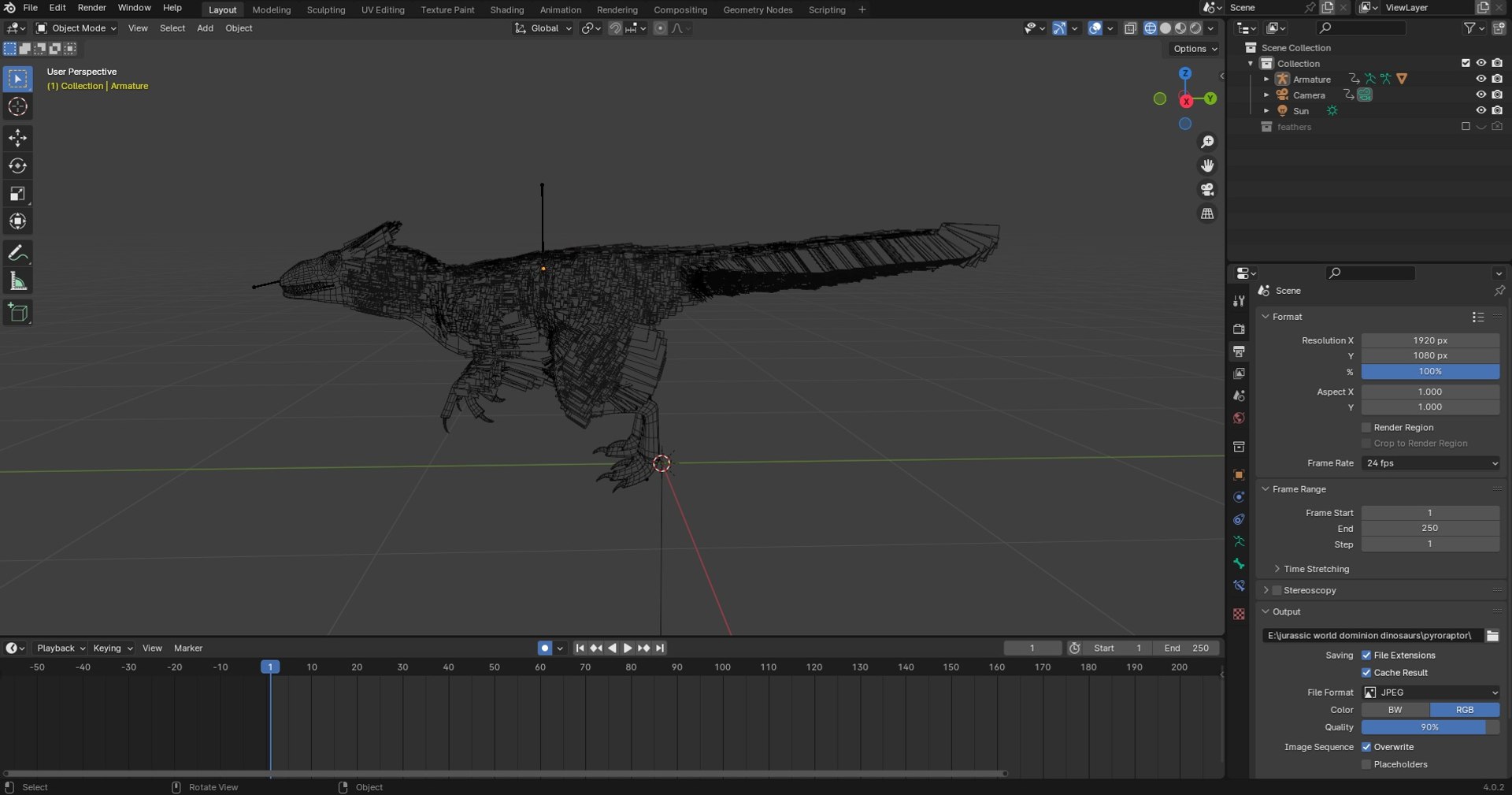 Jurassic World Dominion Pyroraptor 3D Model - TurboSquid 2356270
