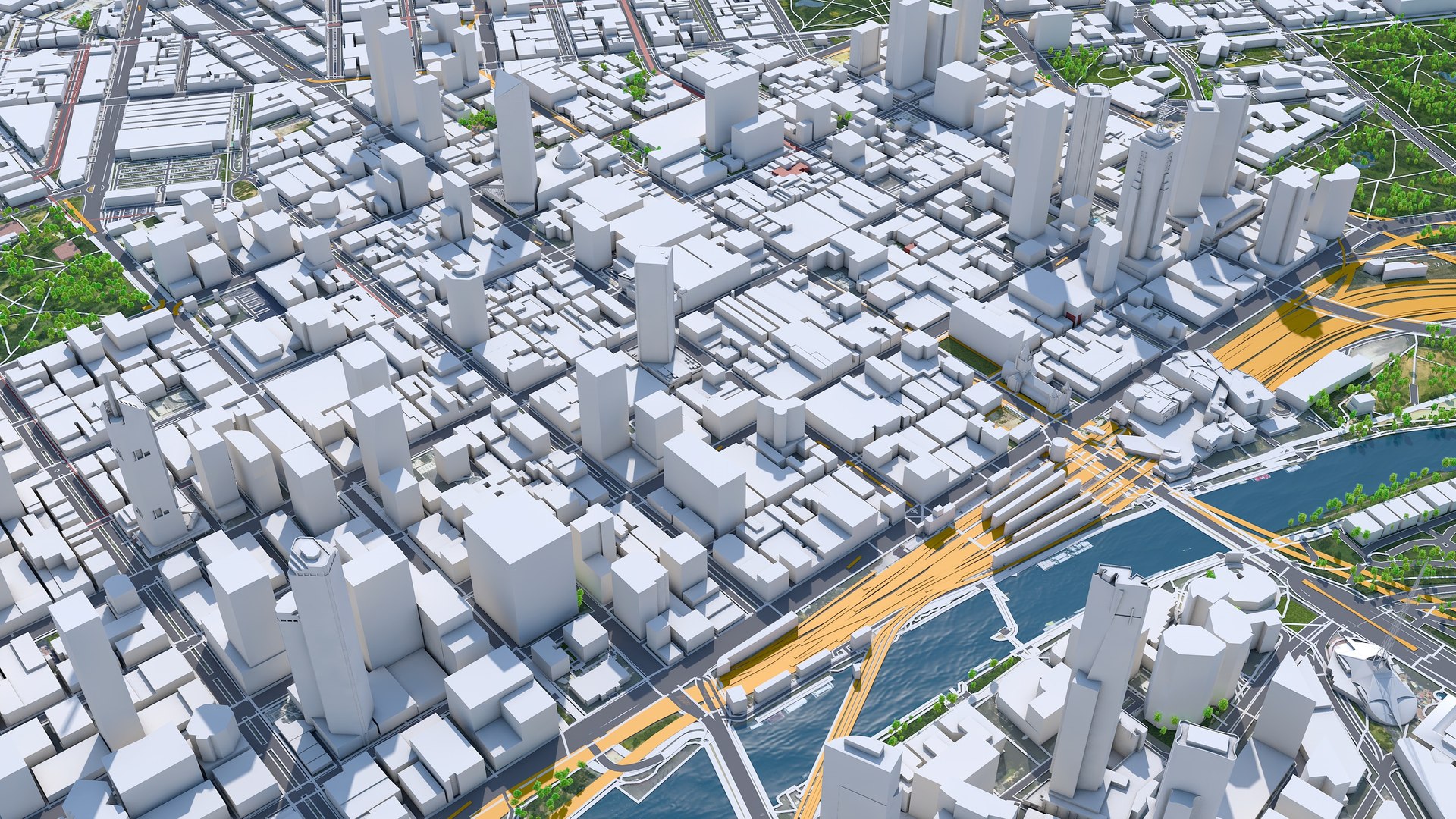 Melbourne Downtown Australia 3D Model - TurboSquid 1989301