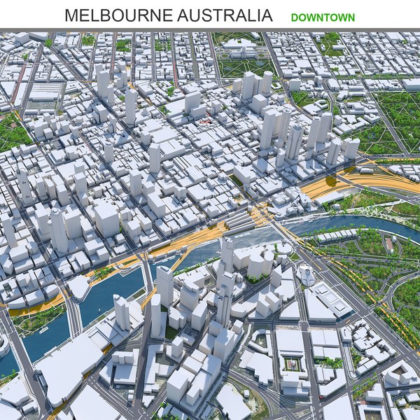 Melbourne Downtown Australia 3D 모델 - TurboSquid 1989301