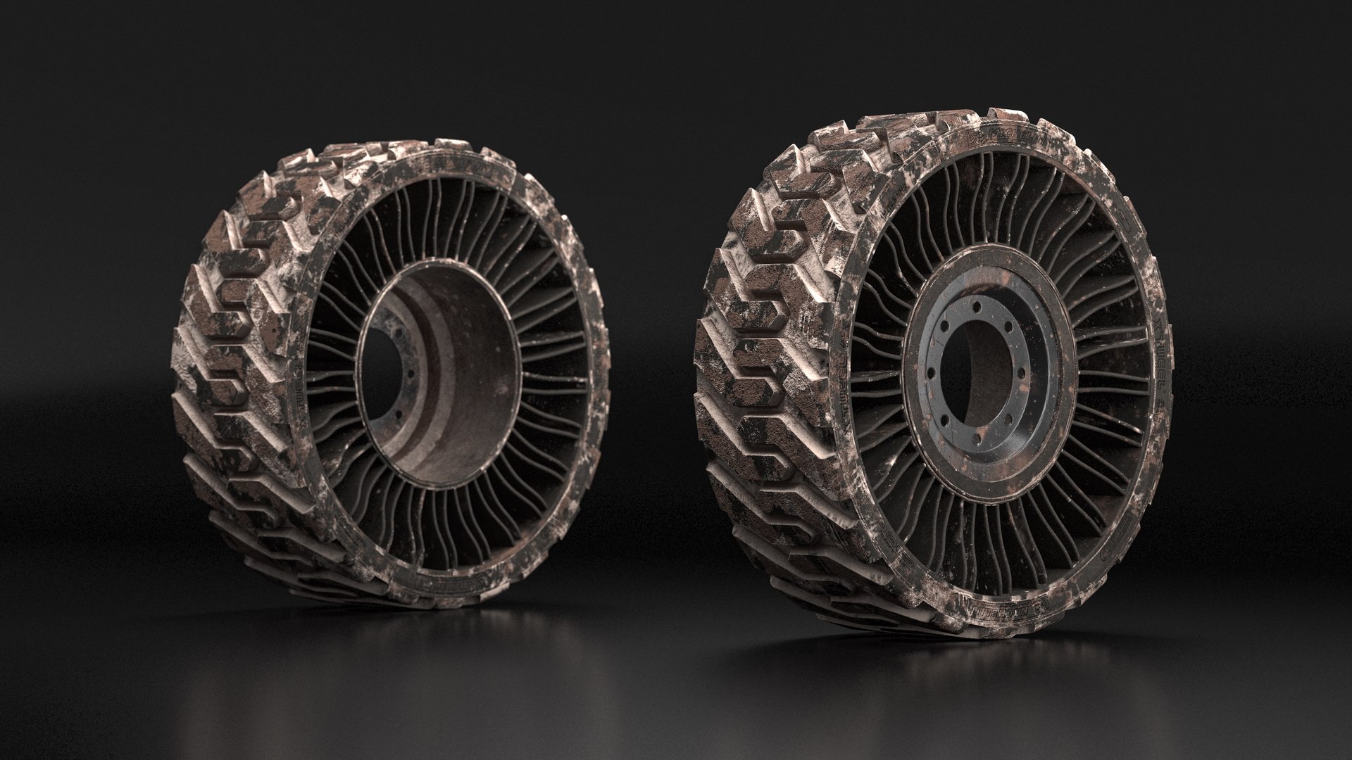 3D Michelin X Tweel All Terrain Dirty - TurboSquid 1979288