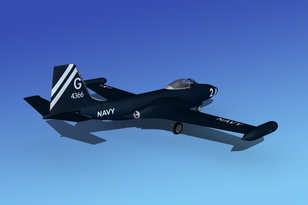 max cockpit f2h banshee jet fighter