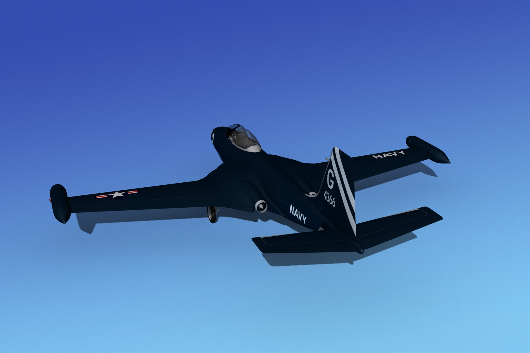 max cockpit f2h banshee jet fighter