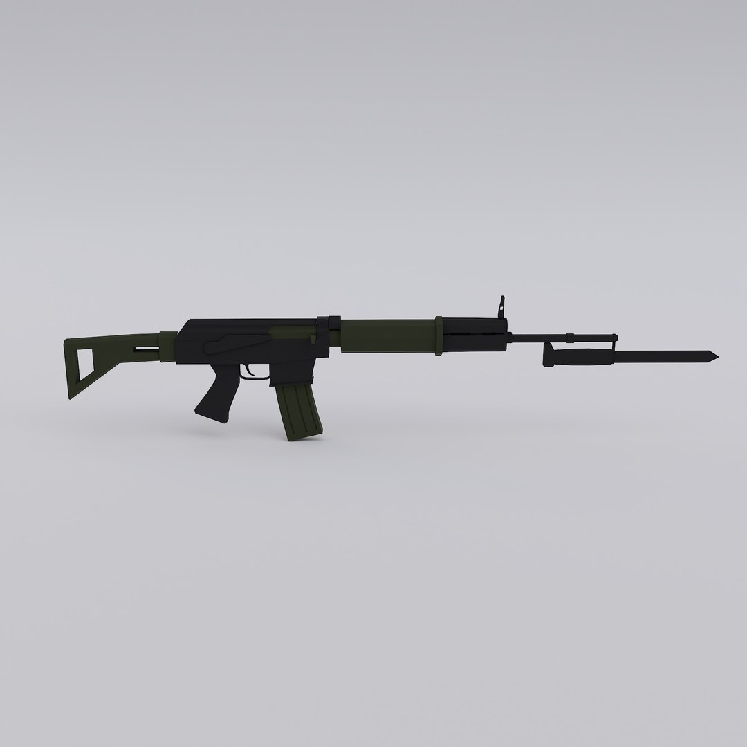 3D FN FNC Assault Rifle Gun Model - TurboSquid 1992903