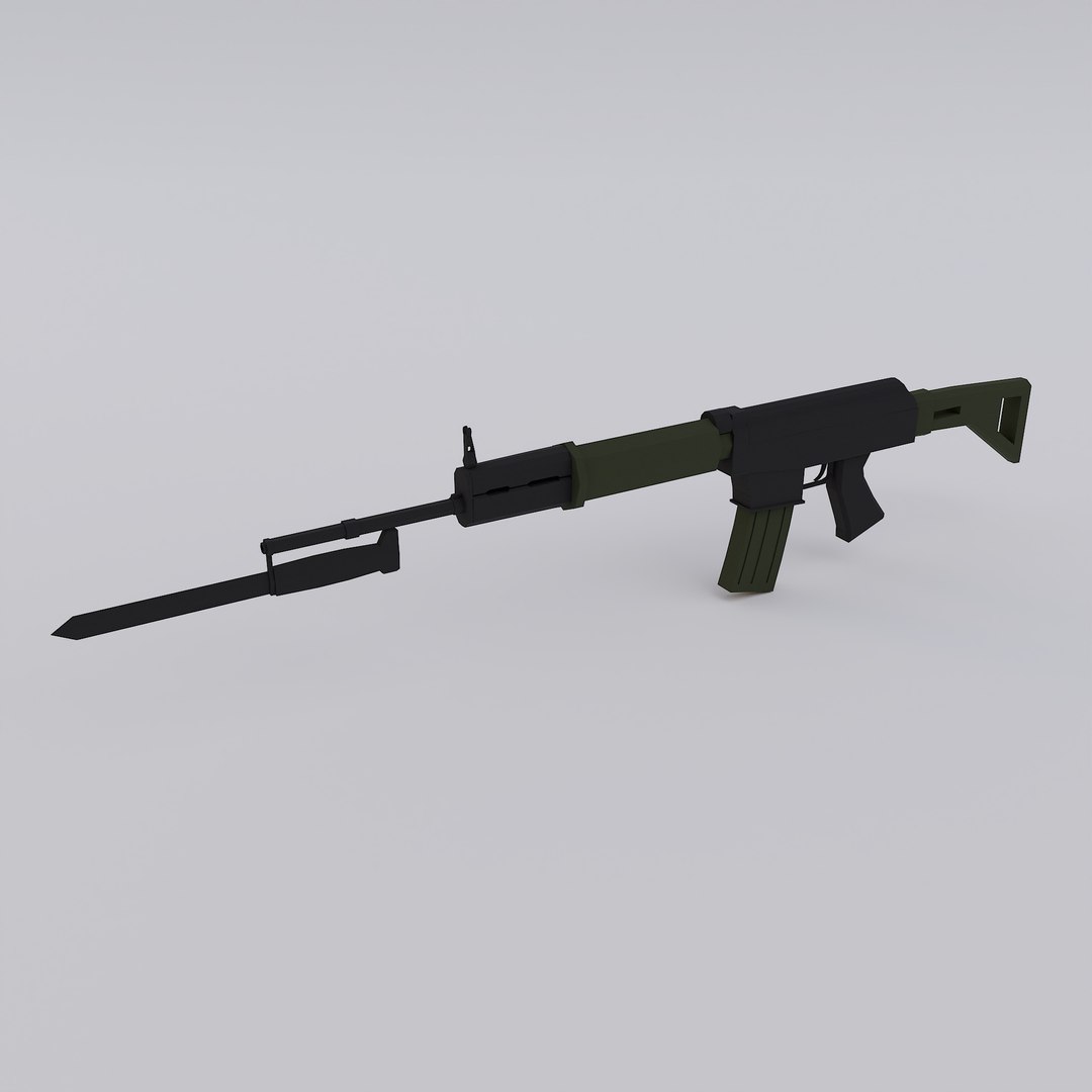 3D FN FNC Assault Rifle Gun Model - TurboSquid 1992903