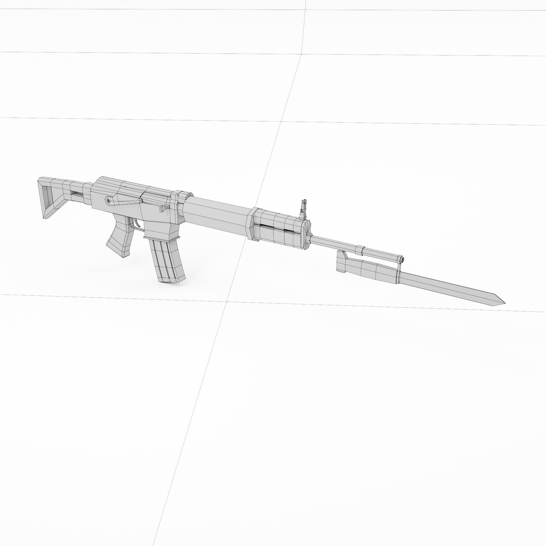 3D FN FNC Assault Rifle Gun Model - TurboSquid 1992903
