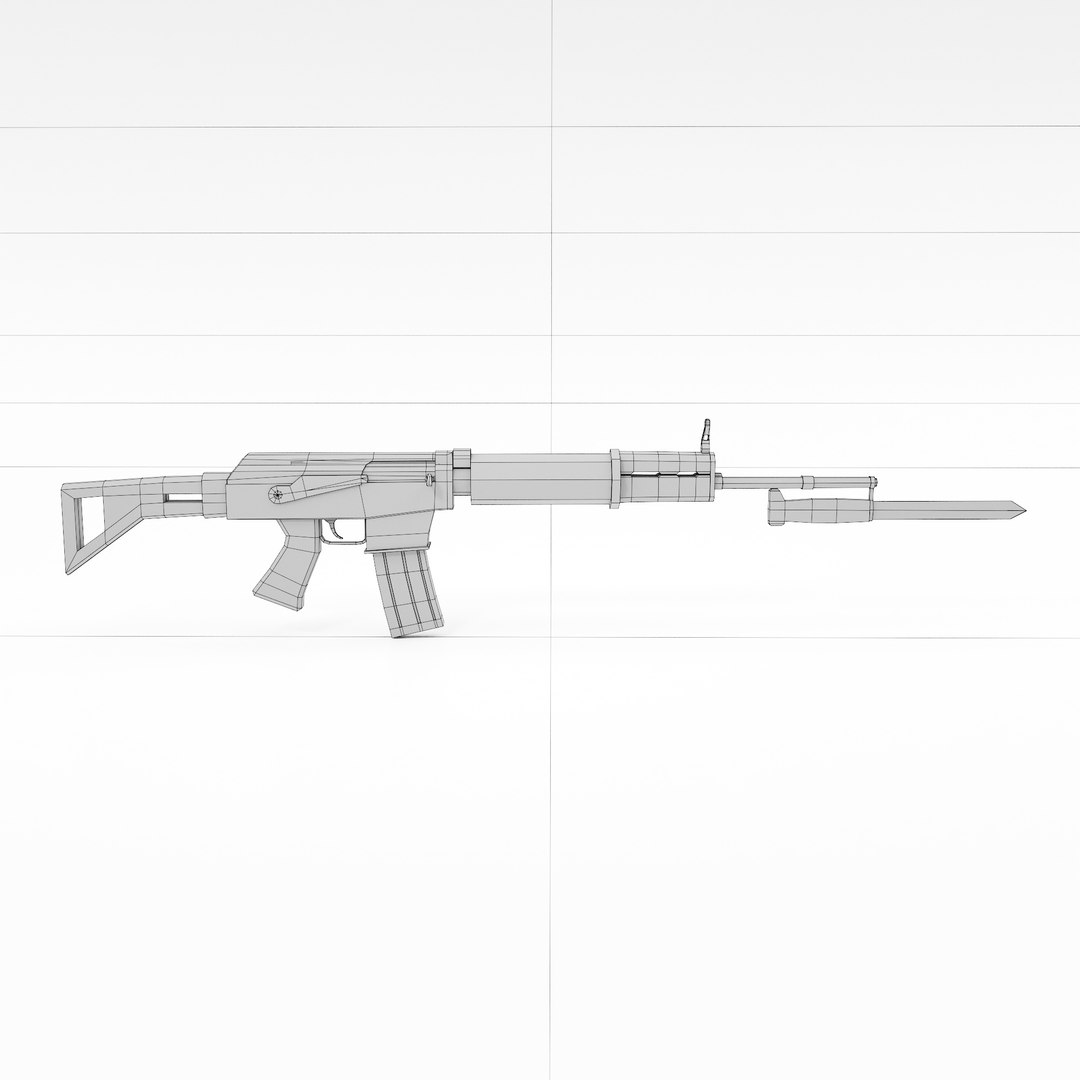 3D FN FNC Assault Rifle Gun Model - TurboSquid 1992903