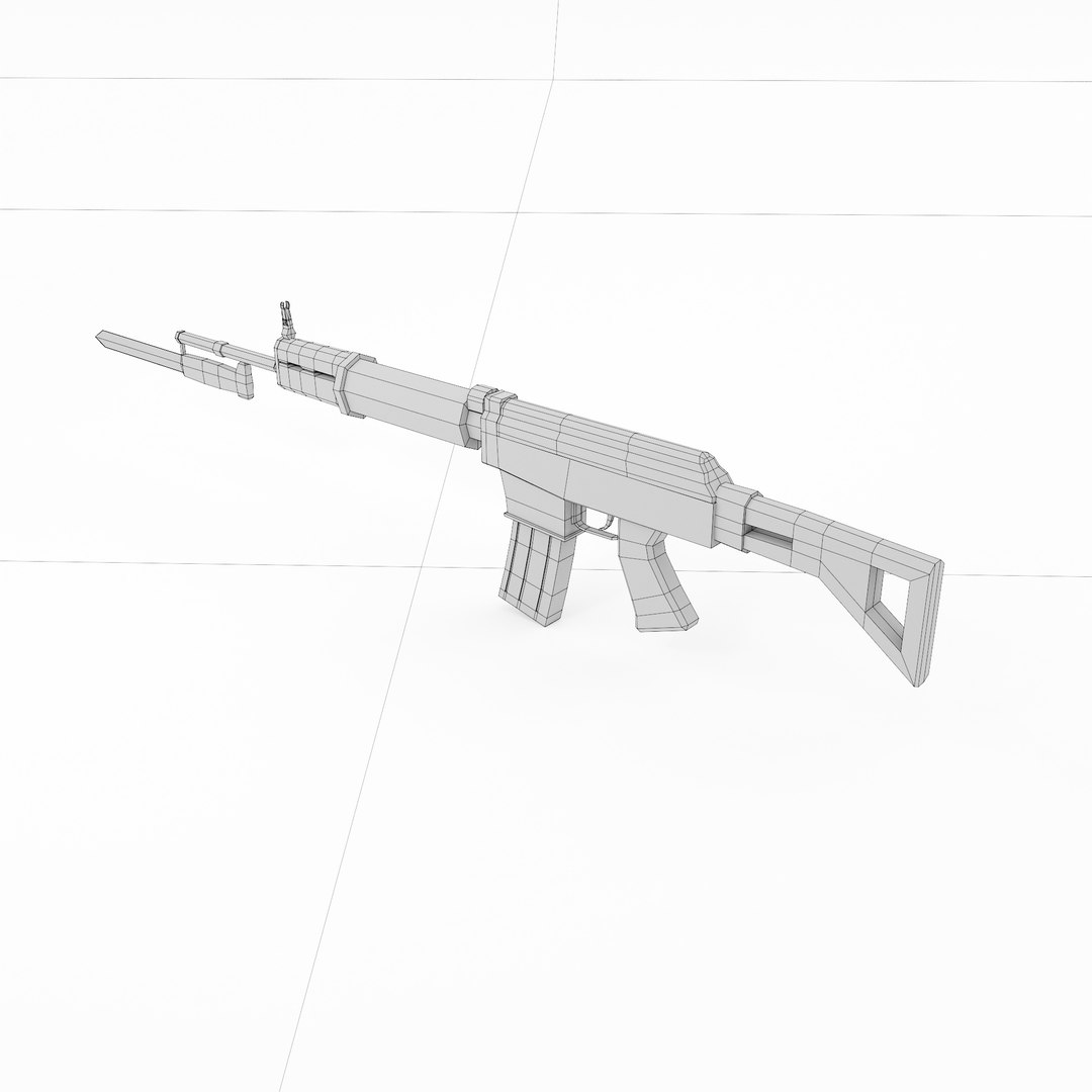 3d Fn Fnc Assault Rifle Gun Model Turbosquid 1992903