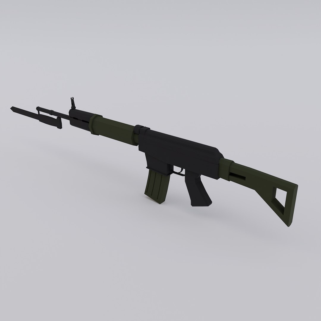 3D FN FNC Assault Rifle Gun Model - TurboSquid 1992903