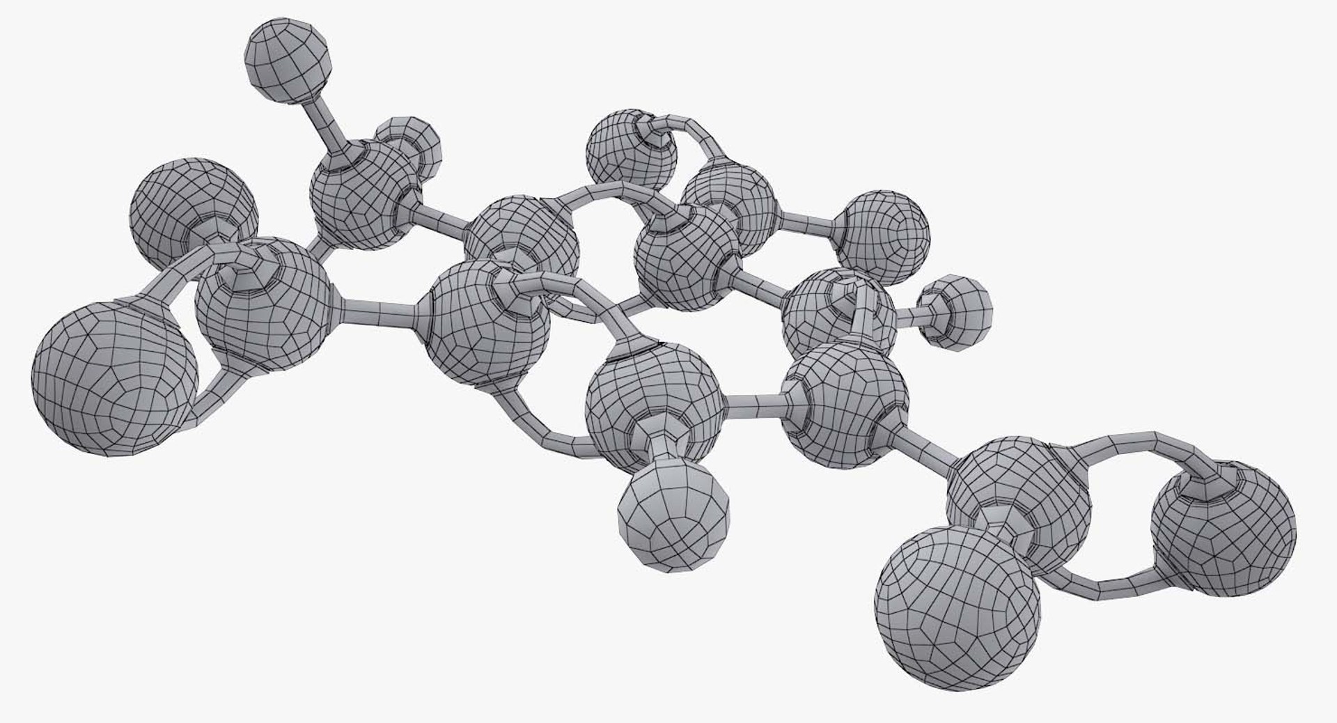 Trinitrotoluene Molecule Tnt 3d 3ds