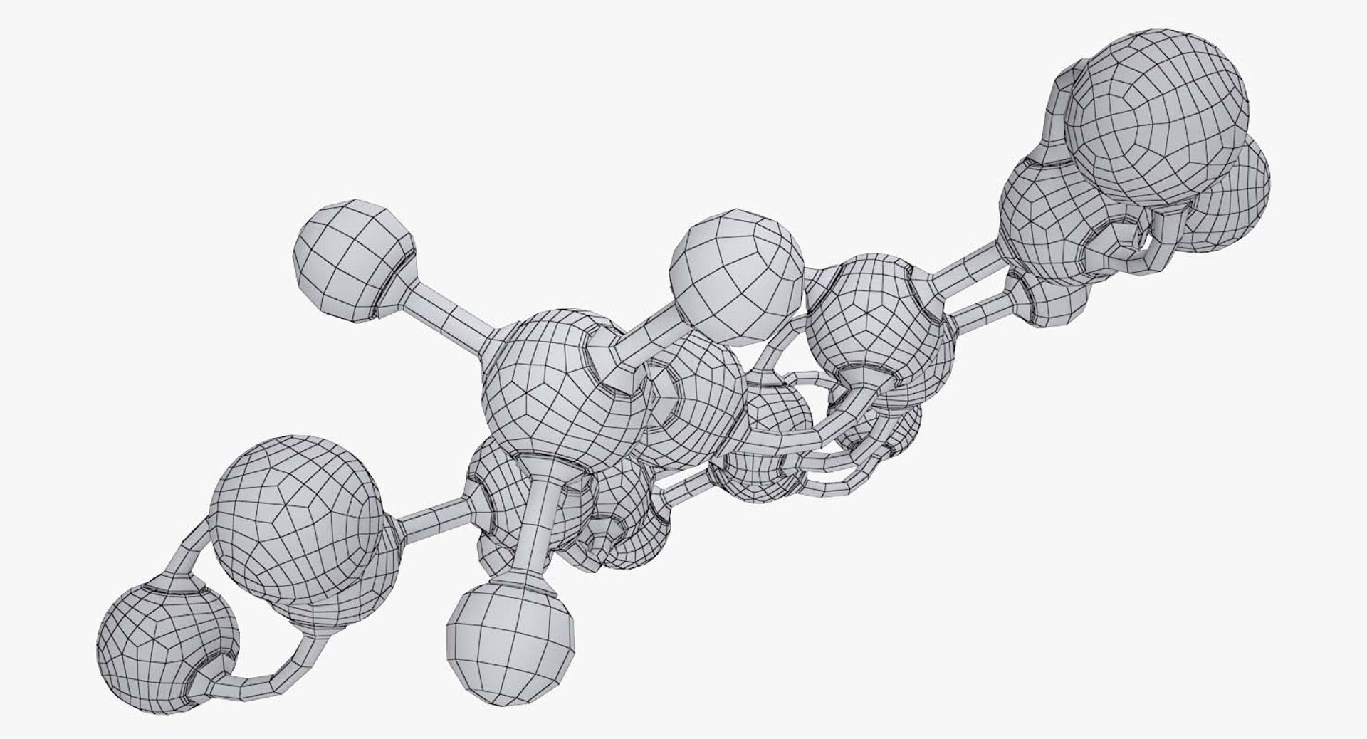 trinitrotoluene molecule tnt 3d 3ds