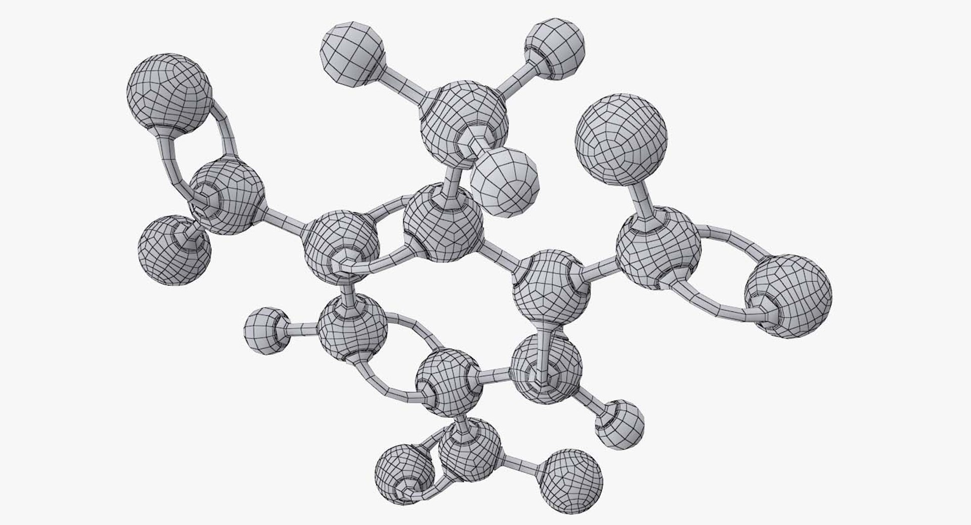 Trinitrotoluene Molecule Tnt 3d 3ds