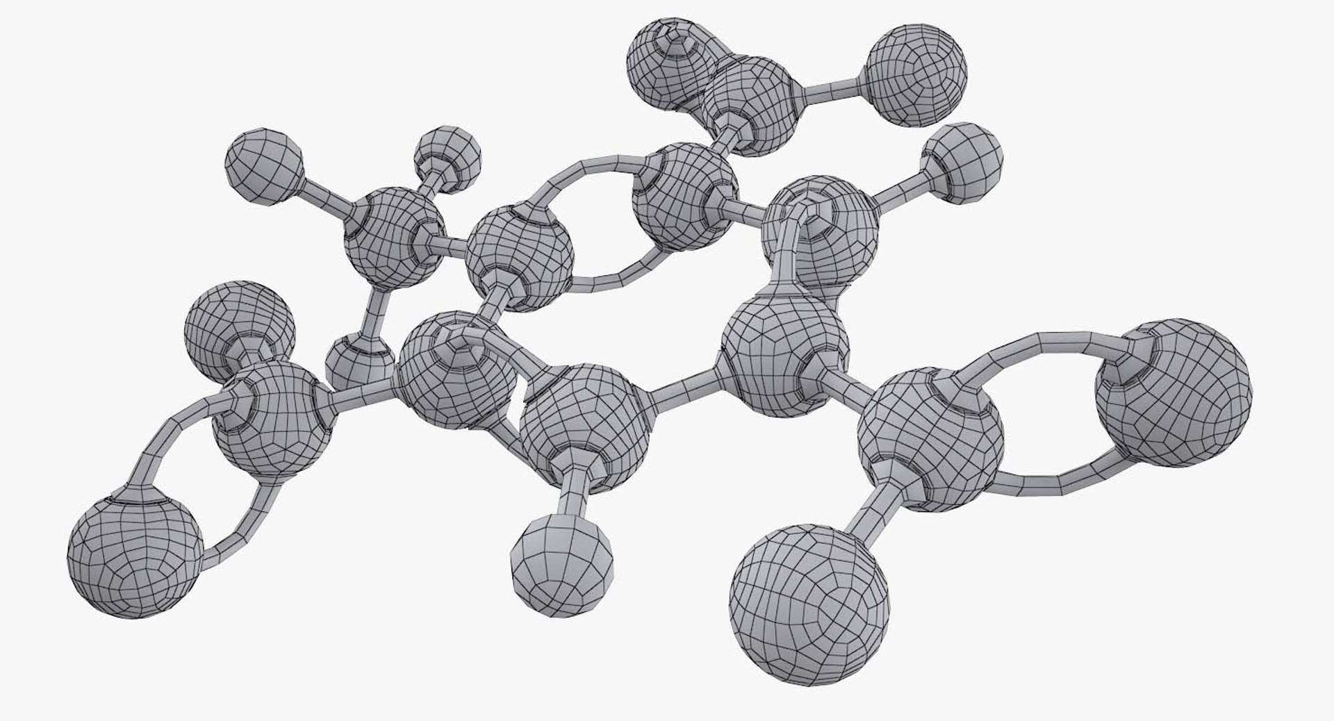 Trinitrotoluene Molecule Tnt 3d 3ds