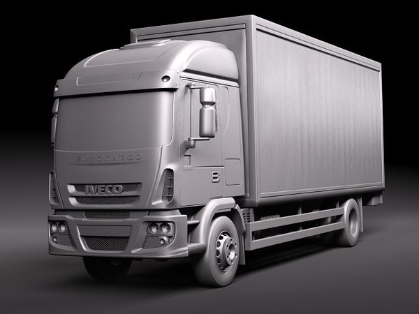iveco eurocargo cargo truck 3d model