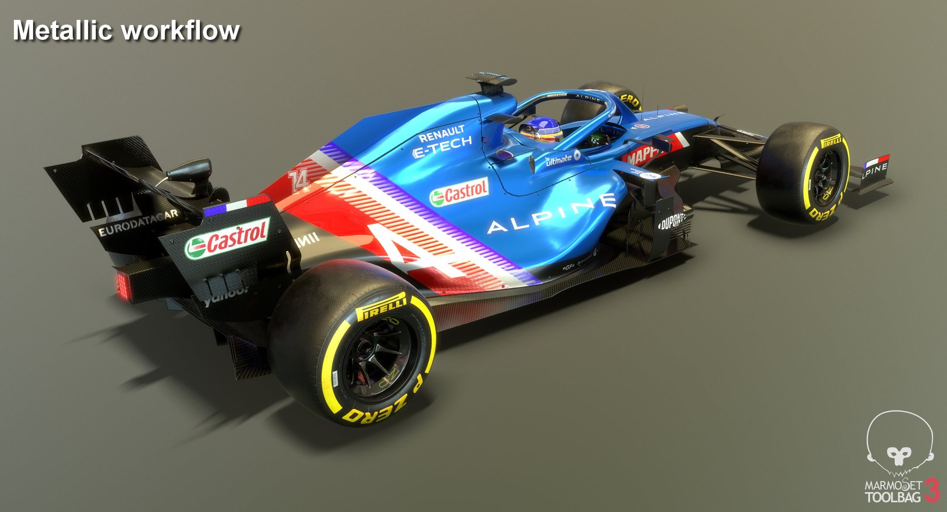 Alpine a521 f1 2021 model - TurboSquid 1705875