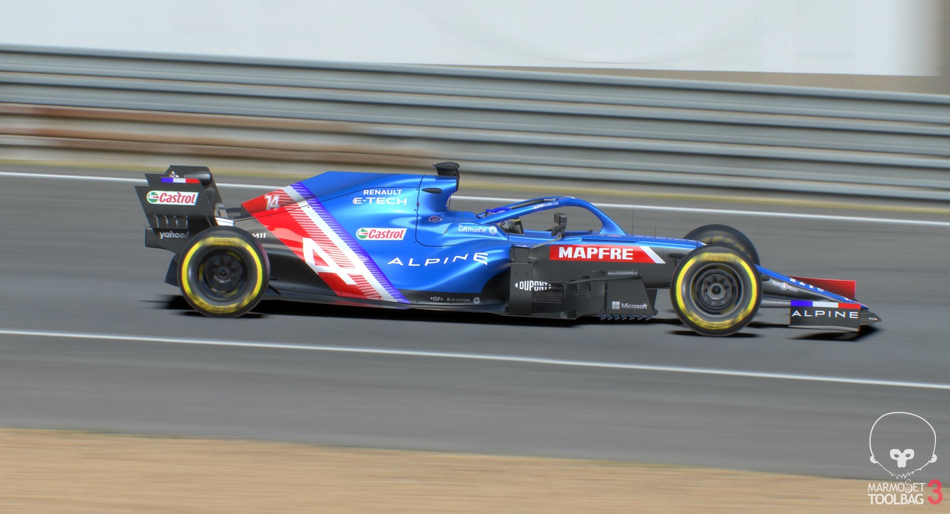 Alpine a521 f1 2021 model - TurboSquid 1705875