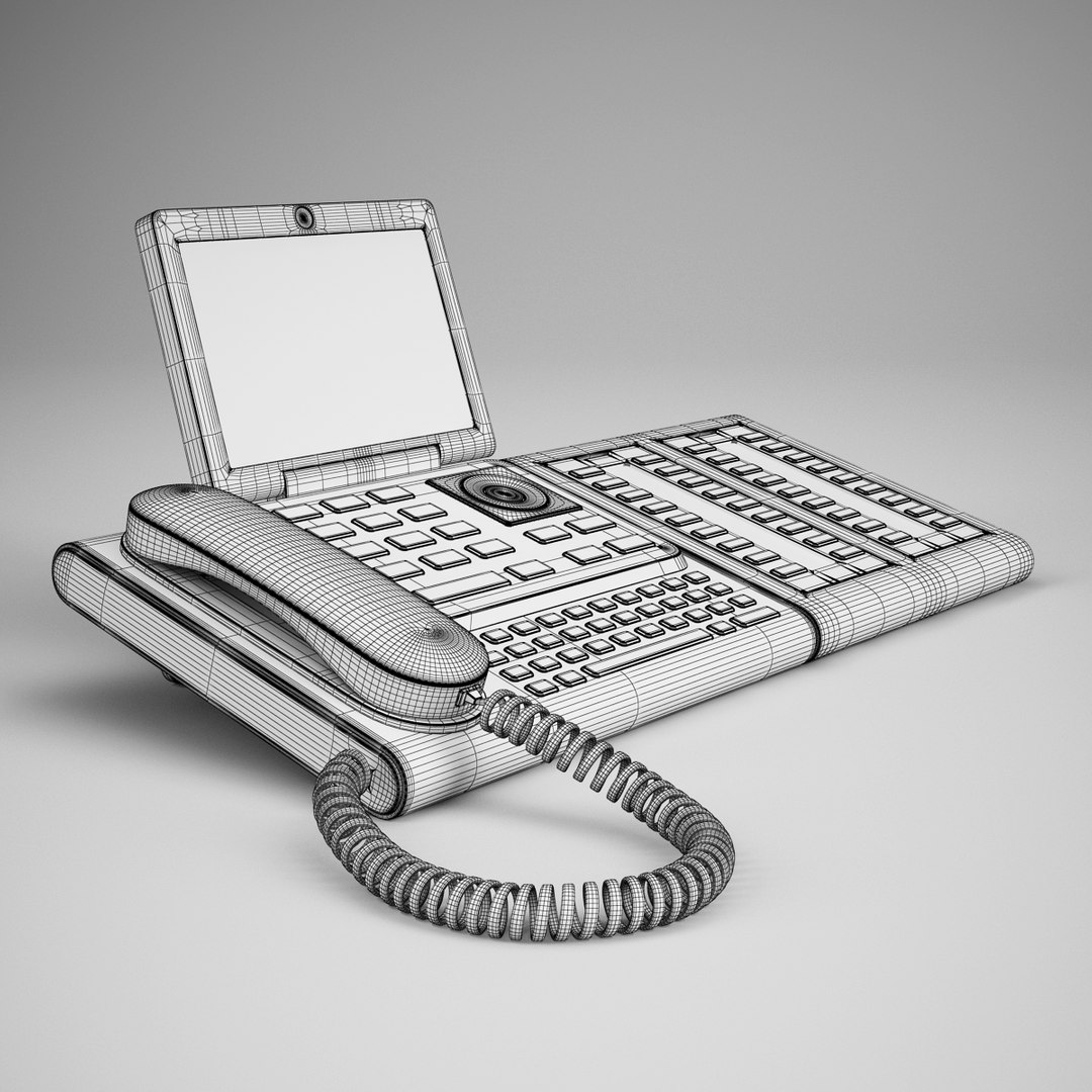3d office desk telephone 21 model