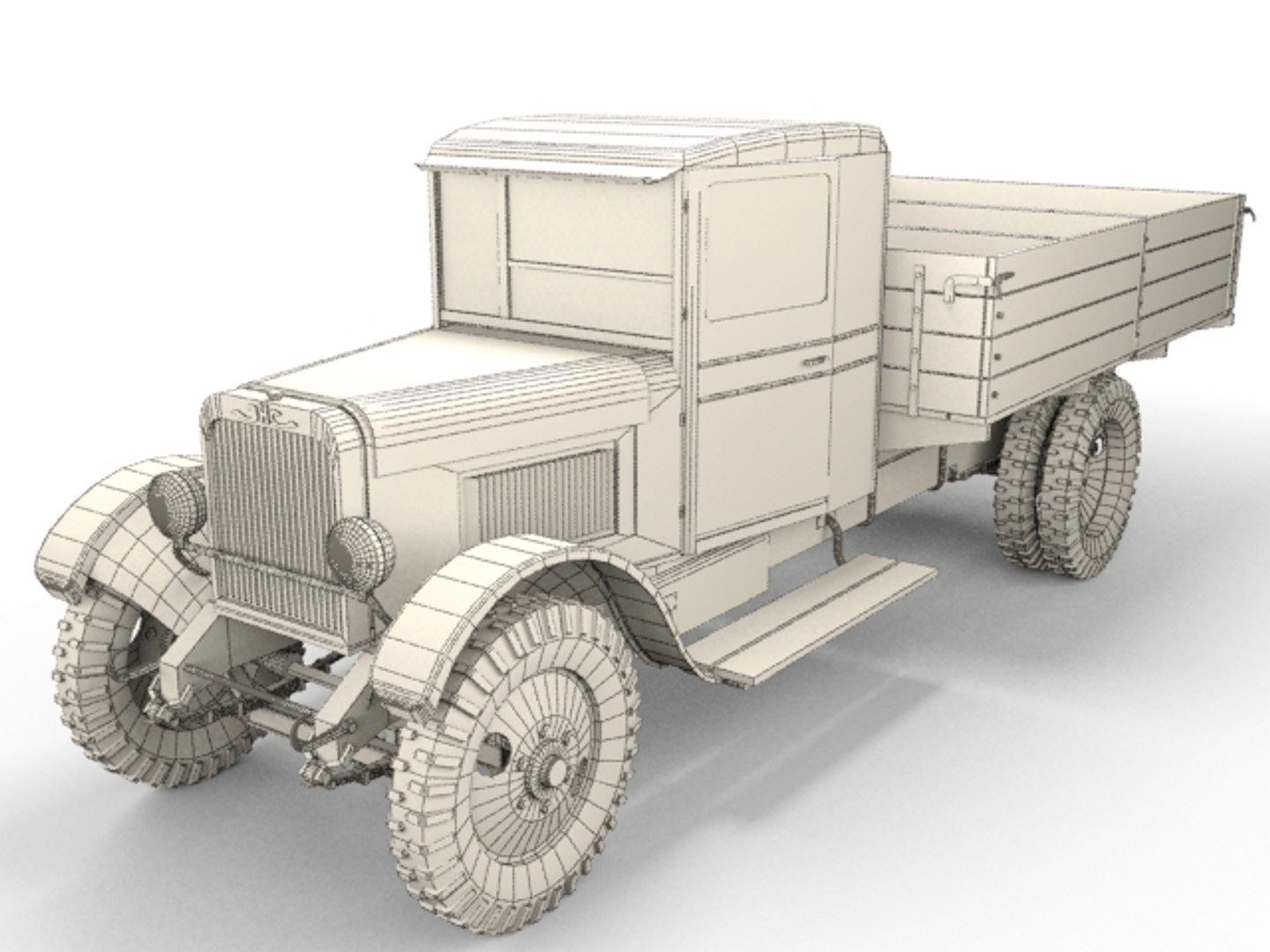 Zis-5 Truck 3d Model