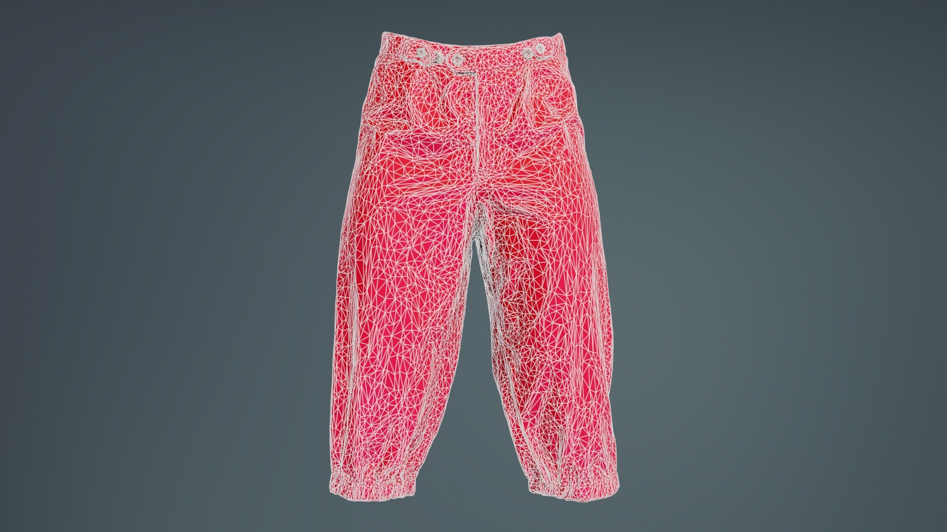 Floral Lackey Trousers Remastered 3D Model - TurboSquid 2360556