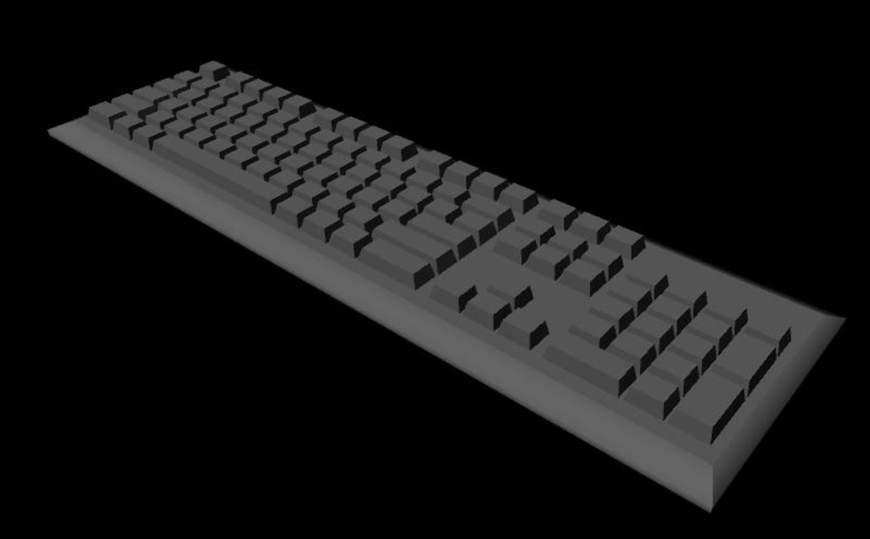 Free Keyboard 3d Model