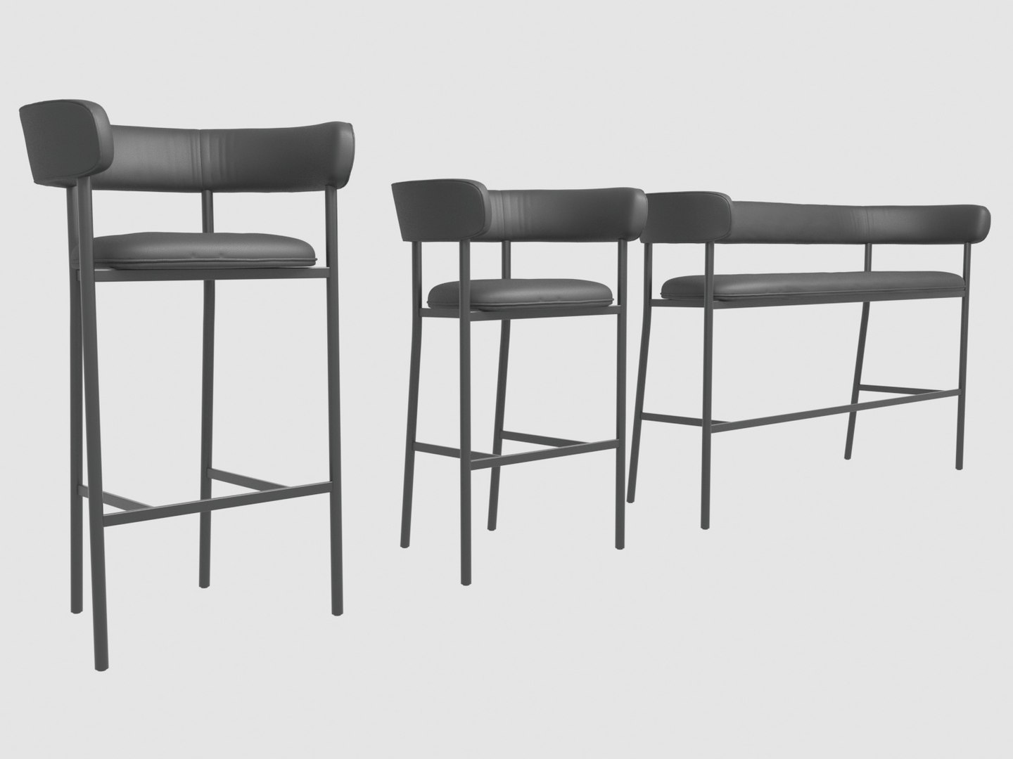 Font Stools Mobel Copenhagen 3D Model - TurboSquid 1579864