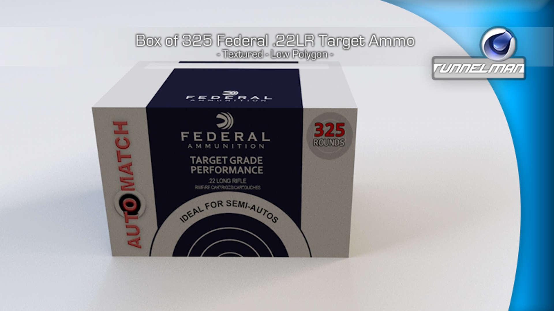 3d Model Box Federal 22