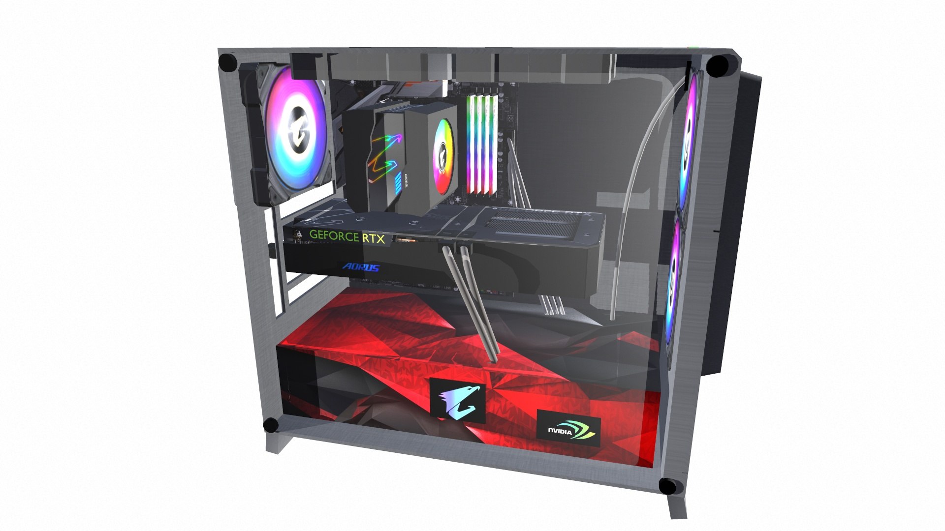NZXT Gaming PC Gaming Computer 3D Model - TurboSquid 2343294