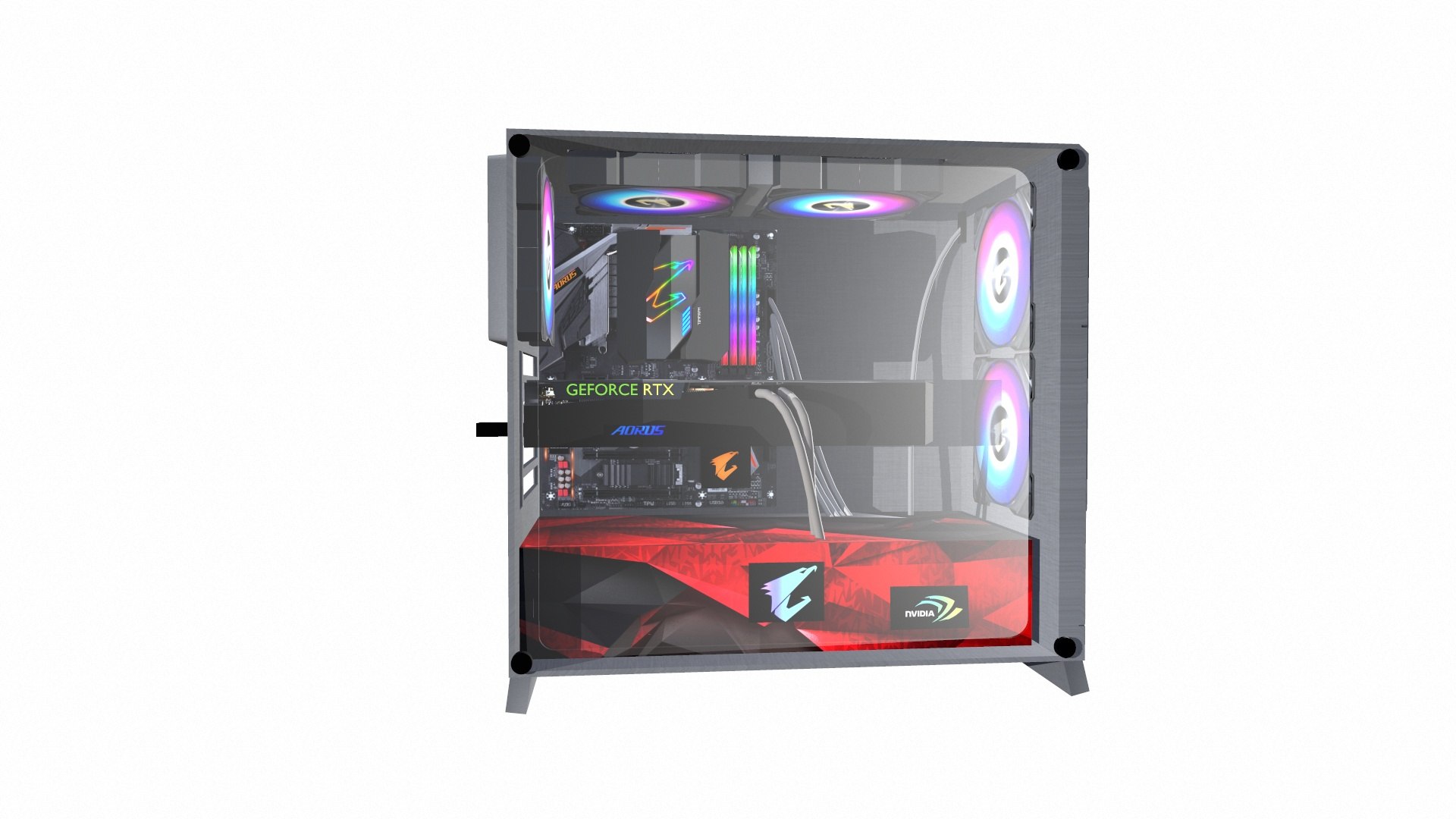 NZXT Gaming PC Gaming Computer 3D Model - TurboSquid 2343294