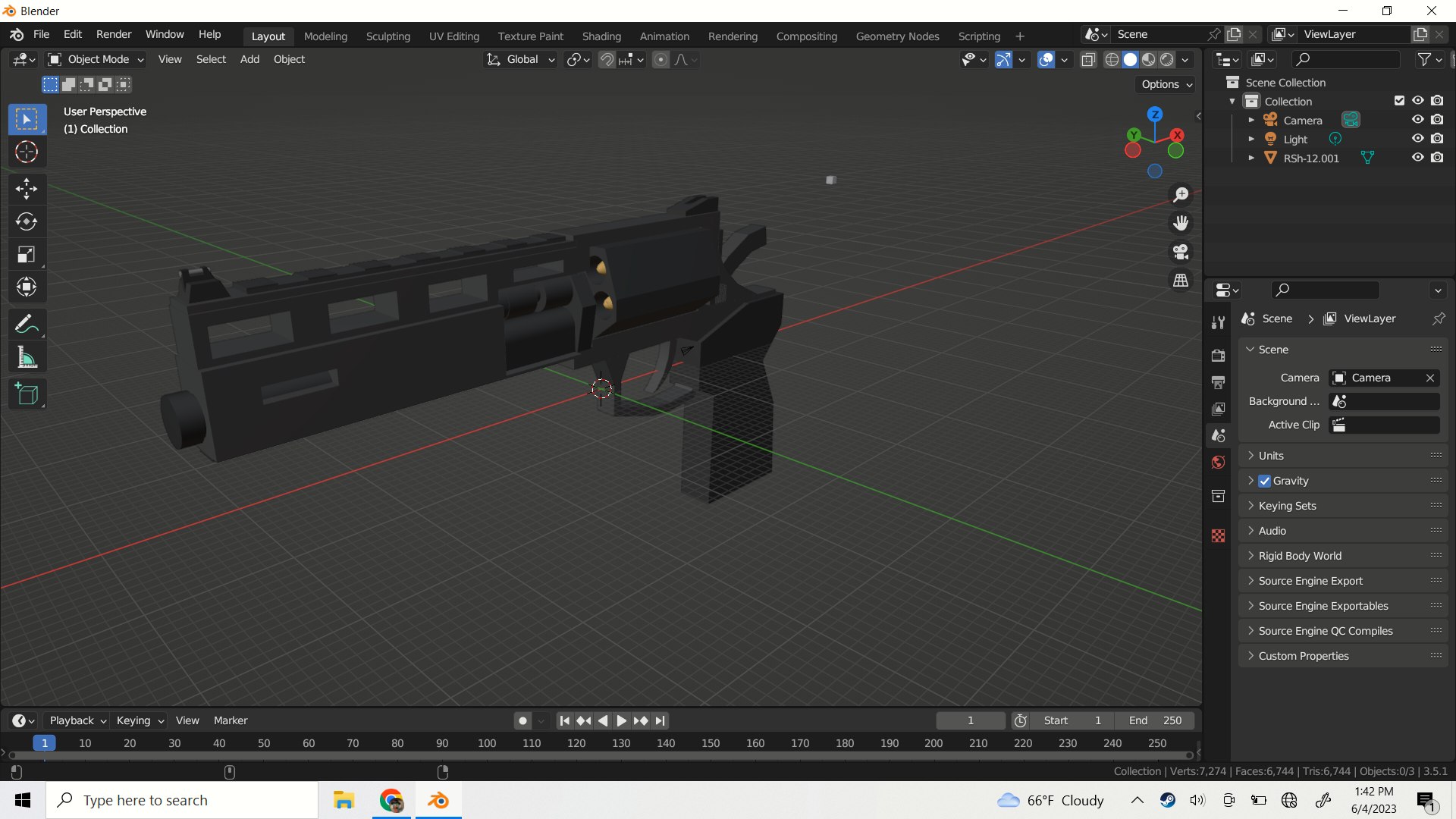 3D RSh-12 revolver - TurboSquid 2079421