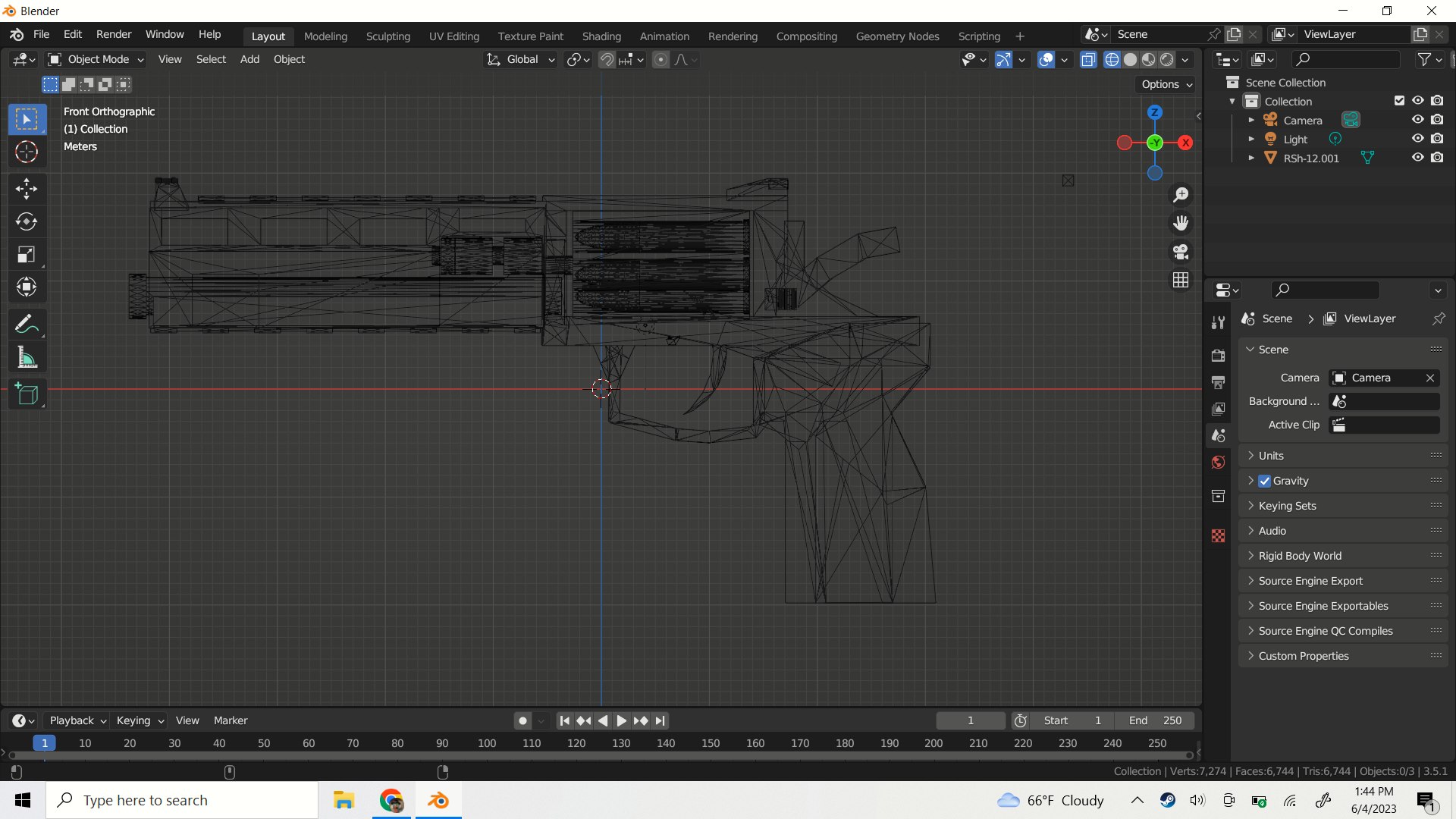 3D RSh-12 revolver - TurboSquid 2079421