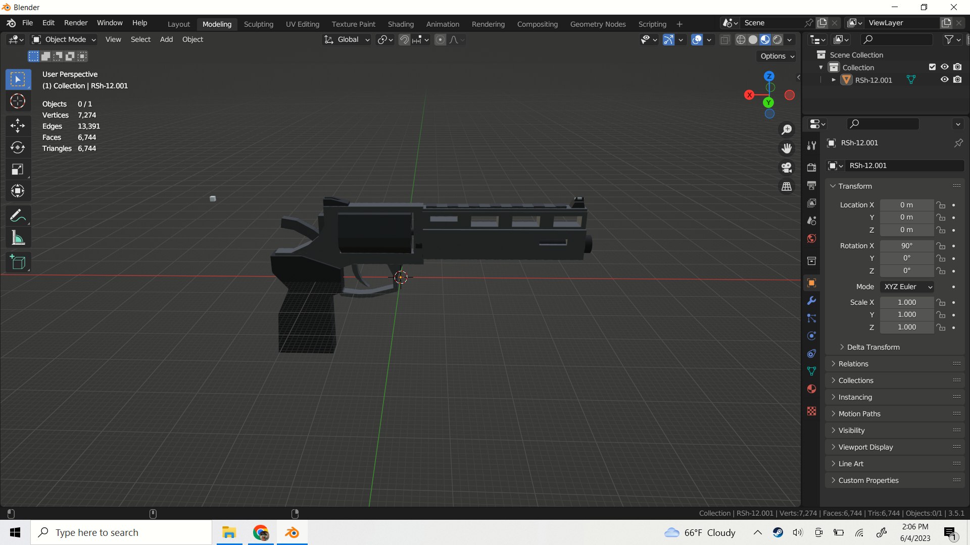 3D RSh-12 revolver - TurboSquid 2079421