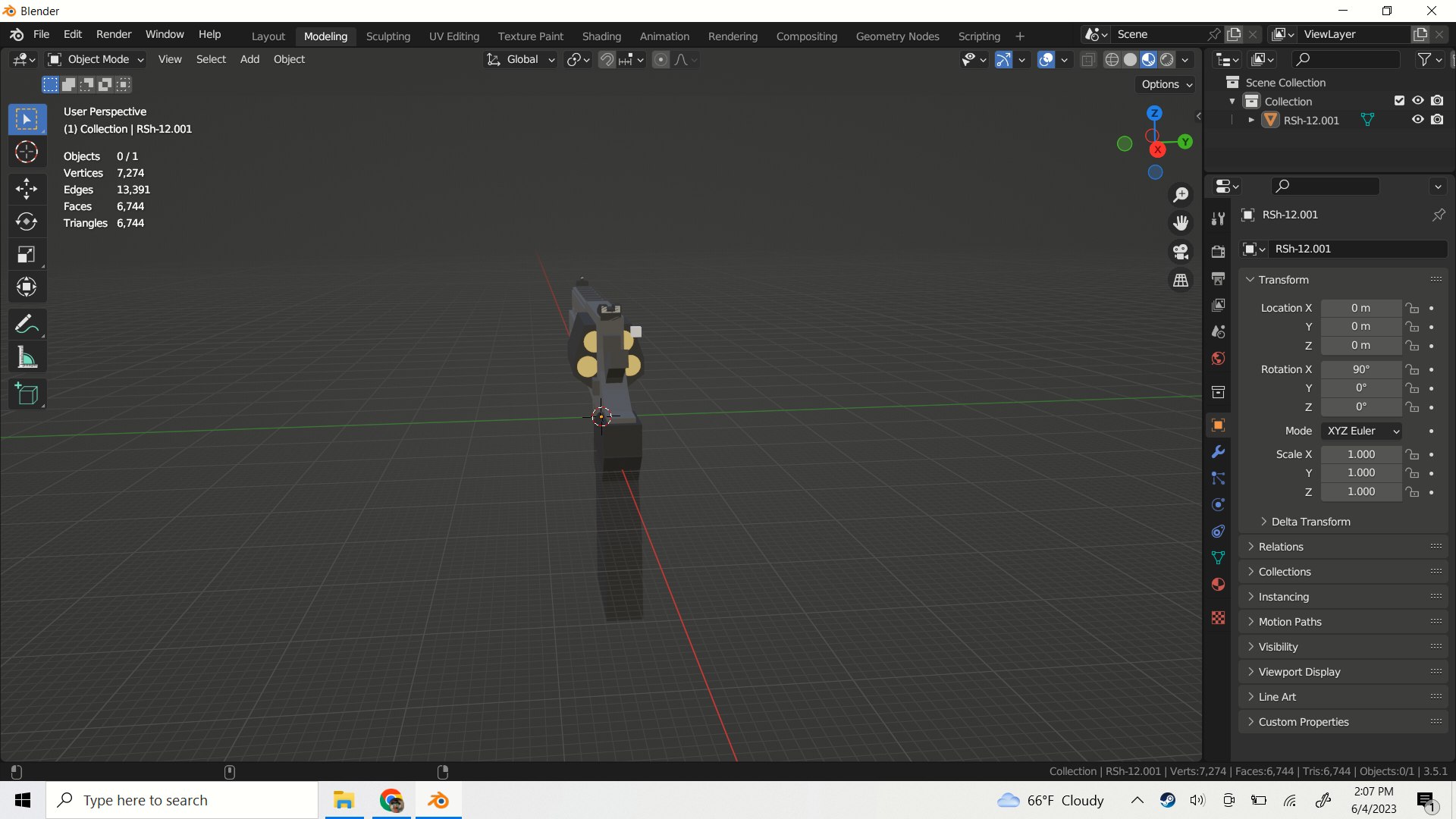 3D RSh-12 revolver - TurboSquid 2079421