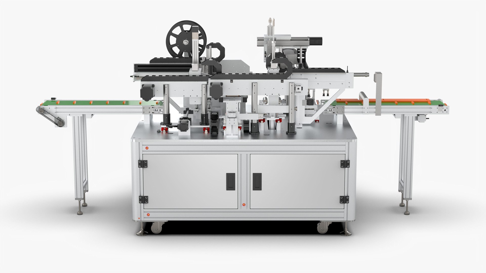 Automatic Polymer Battery Shaping And Labeling Machine 3D Model ...