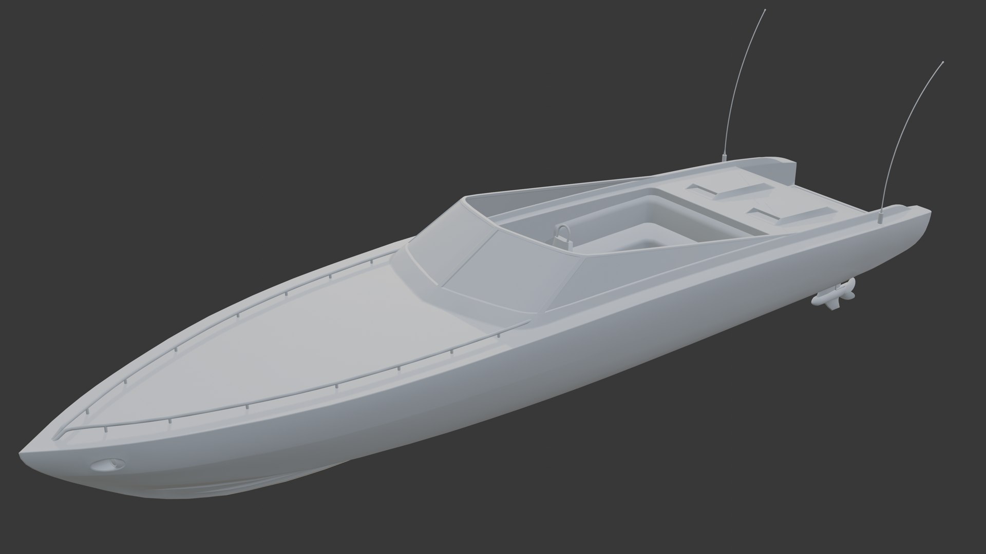 Blaze38X High Poly Speedboat 3D Model - TurboSquid 2381396