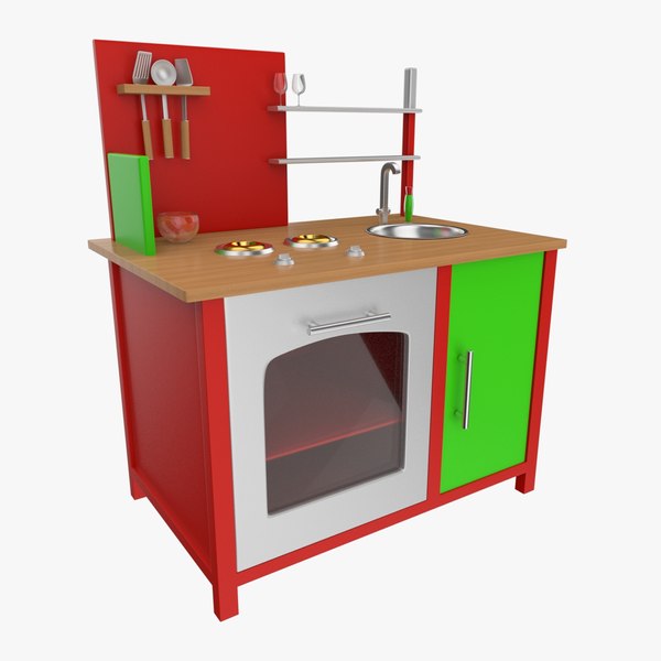 toy kitchen 3d model