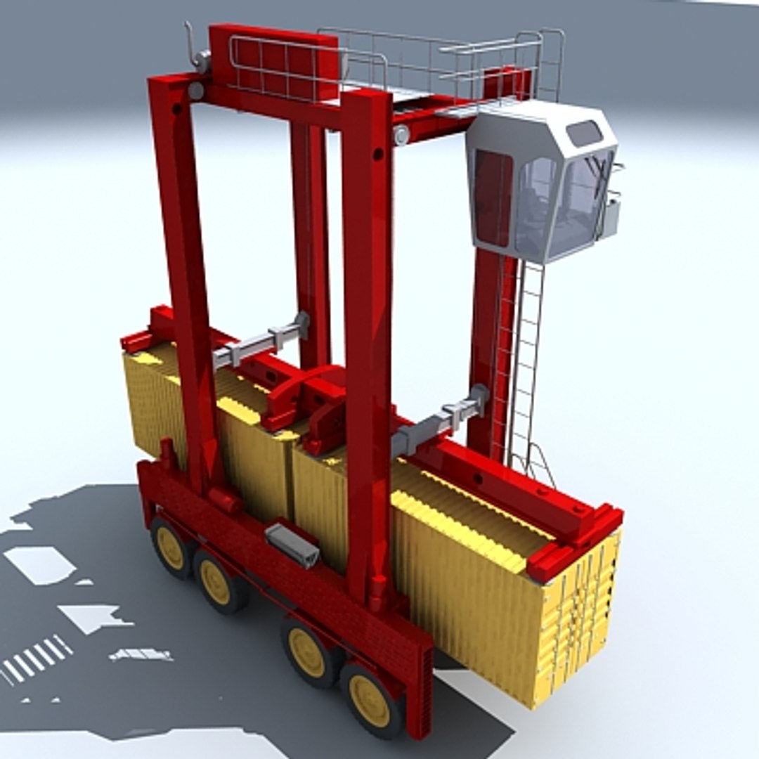 3d Model Of Cargo Crane