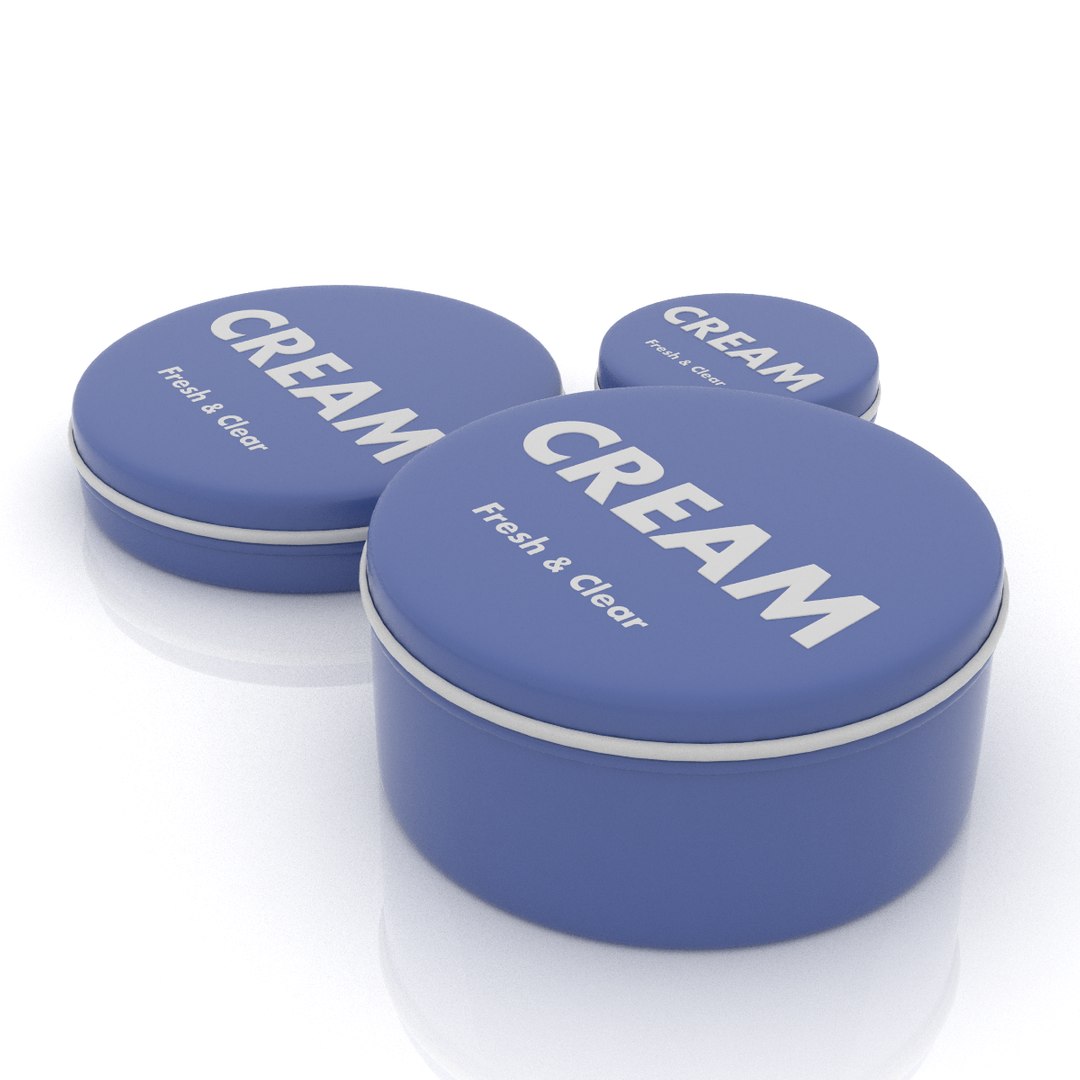 3d Cosmetic Cream Model