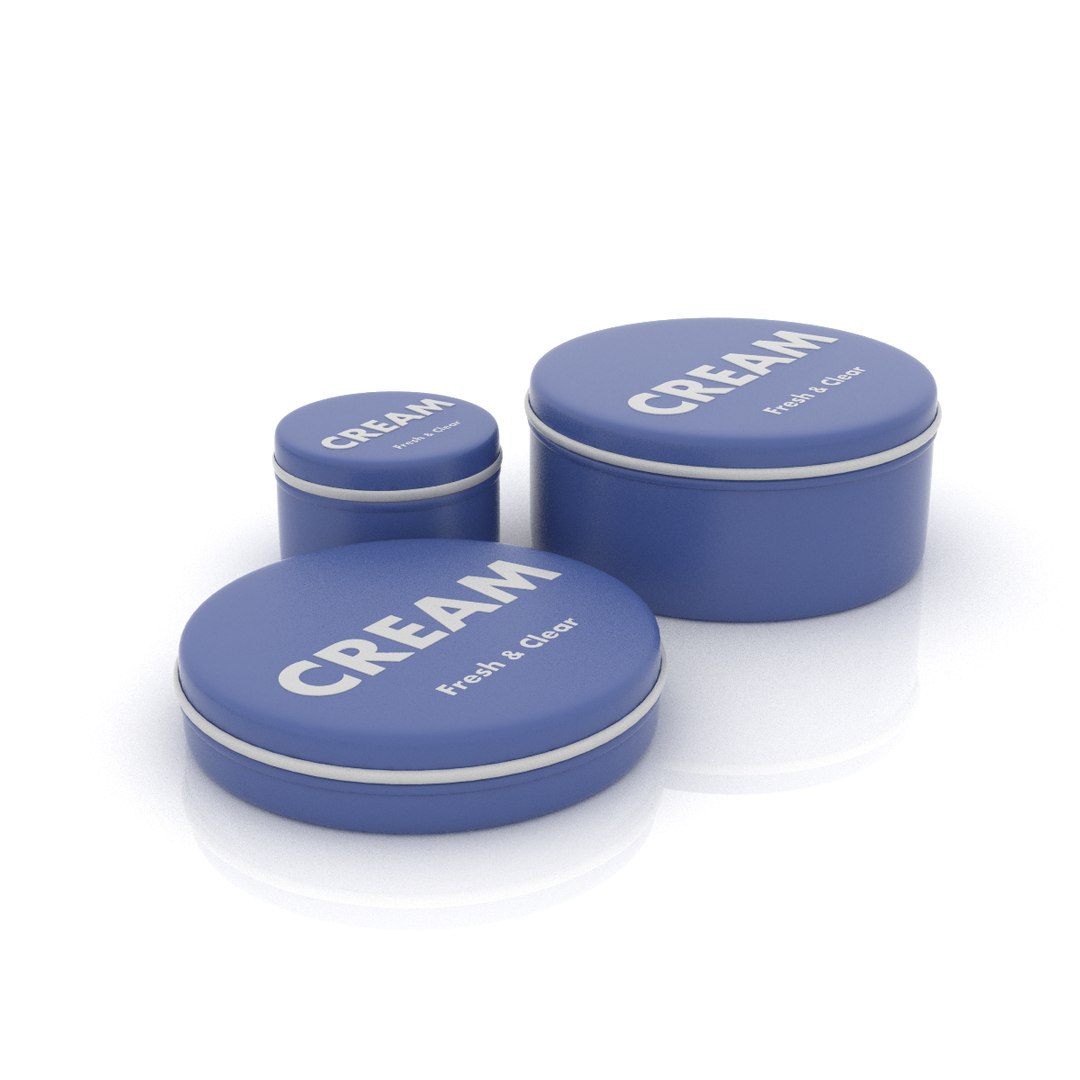 3d Cosmetic Cream Model