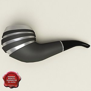 3d model midwakh tobacco pipe