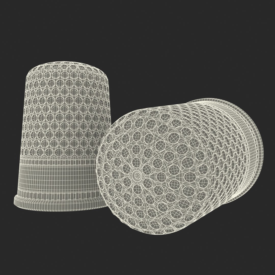 thimble modeled realistic 3d model