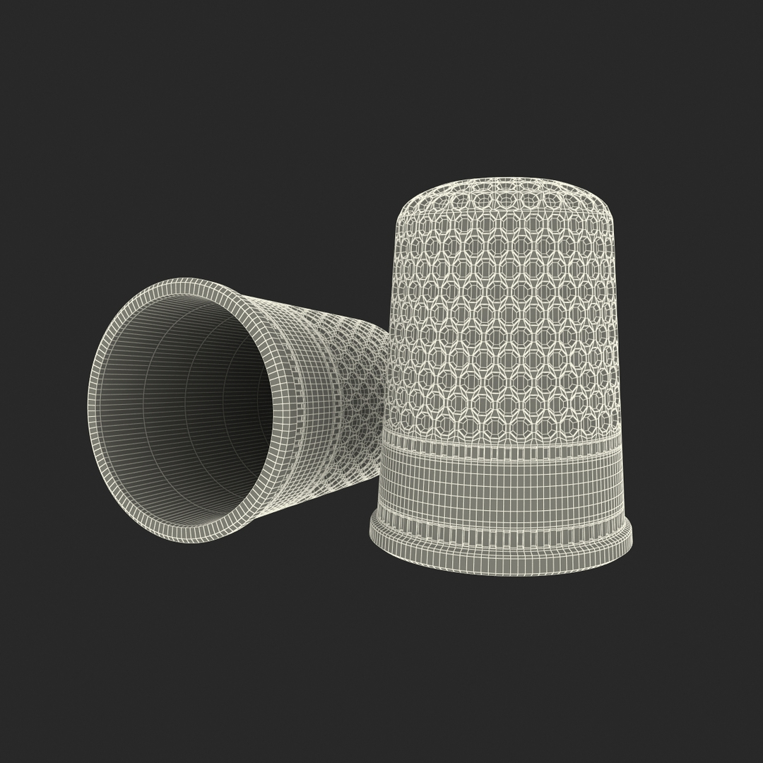 thimble modeled realistic 3d model