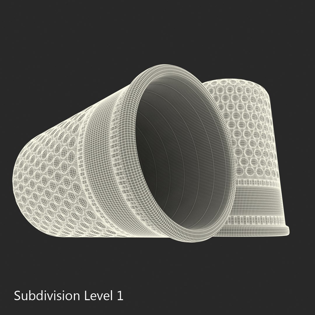 thimble modeled realistic 3d model