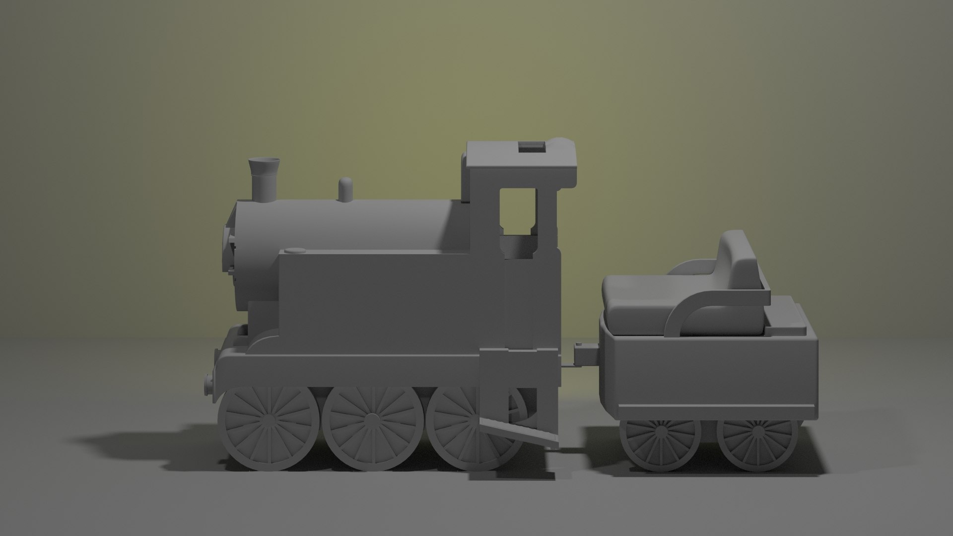 toy train 3d model