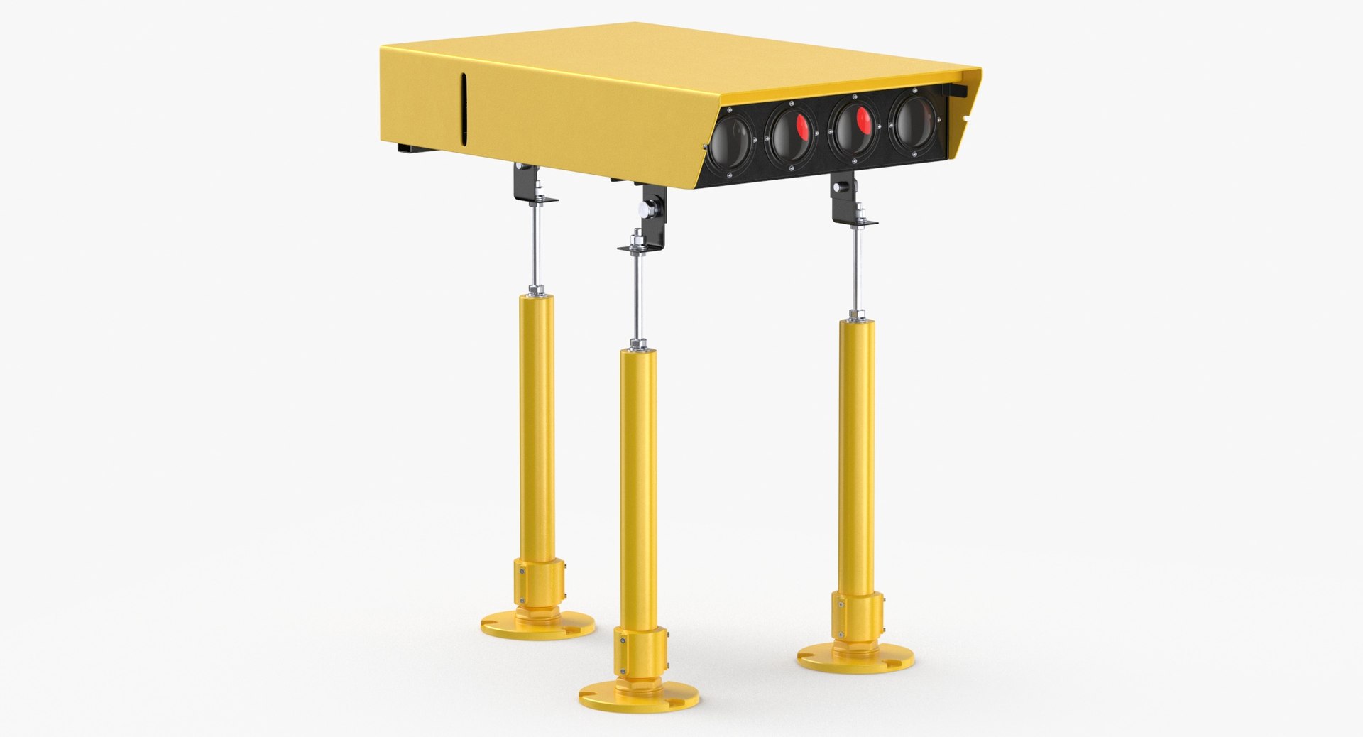 3D PAPI Lights Type 02 OFF Or ON Clean And Dirty - TurboSquid 2226887