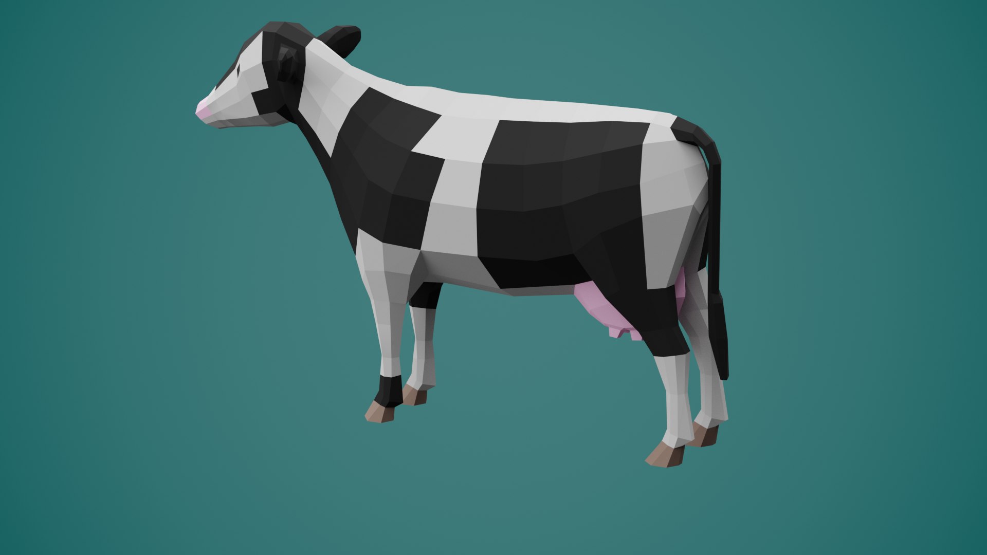 3D Stylized Lowpoly COW - TurboSquid 2185956