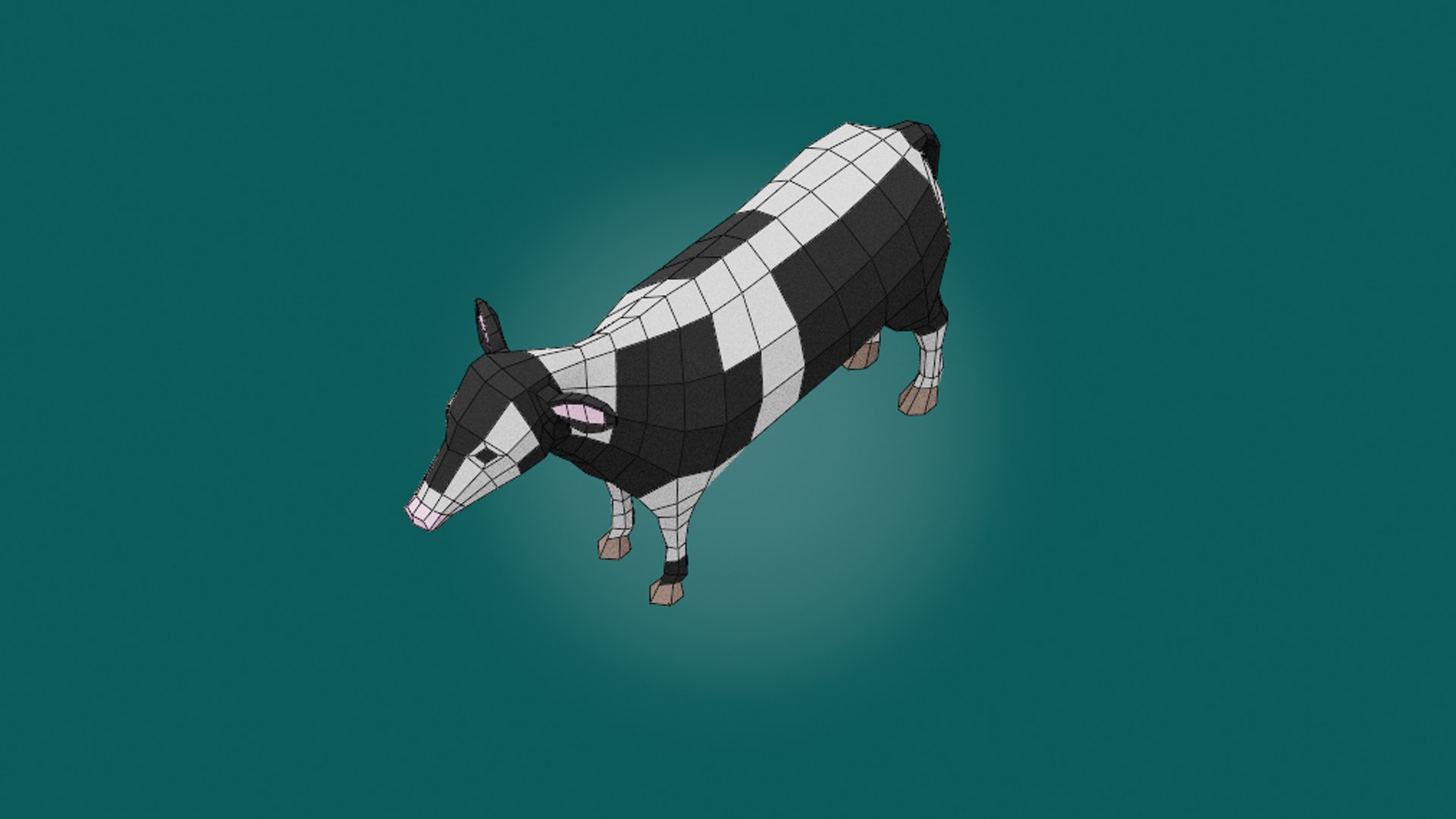 3D Stylized Lowpoly COW - TurboSquid 2185956