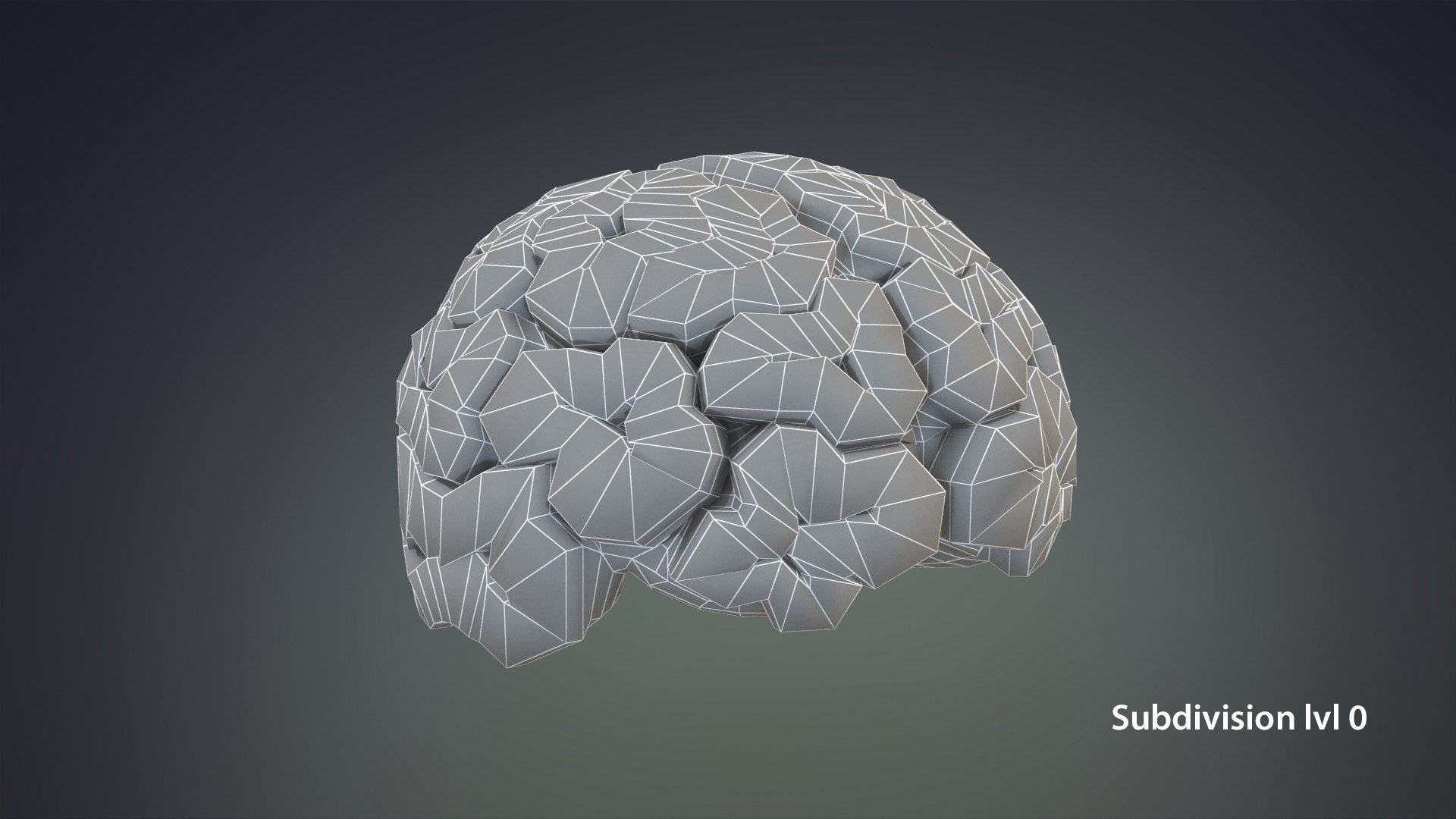 3D Cute Cartoon Brain - TurboSquid 1519407