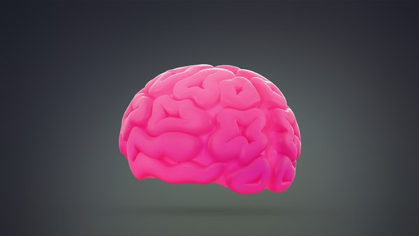 3D cute cartoon brain - TurboSquid 1519407