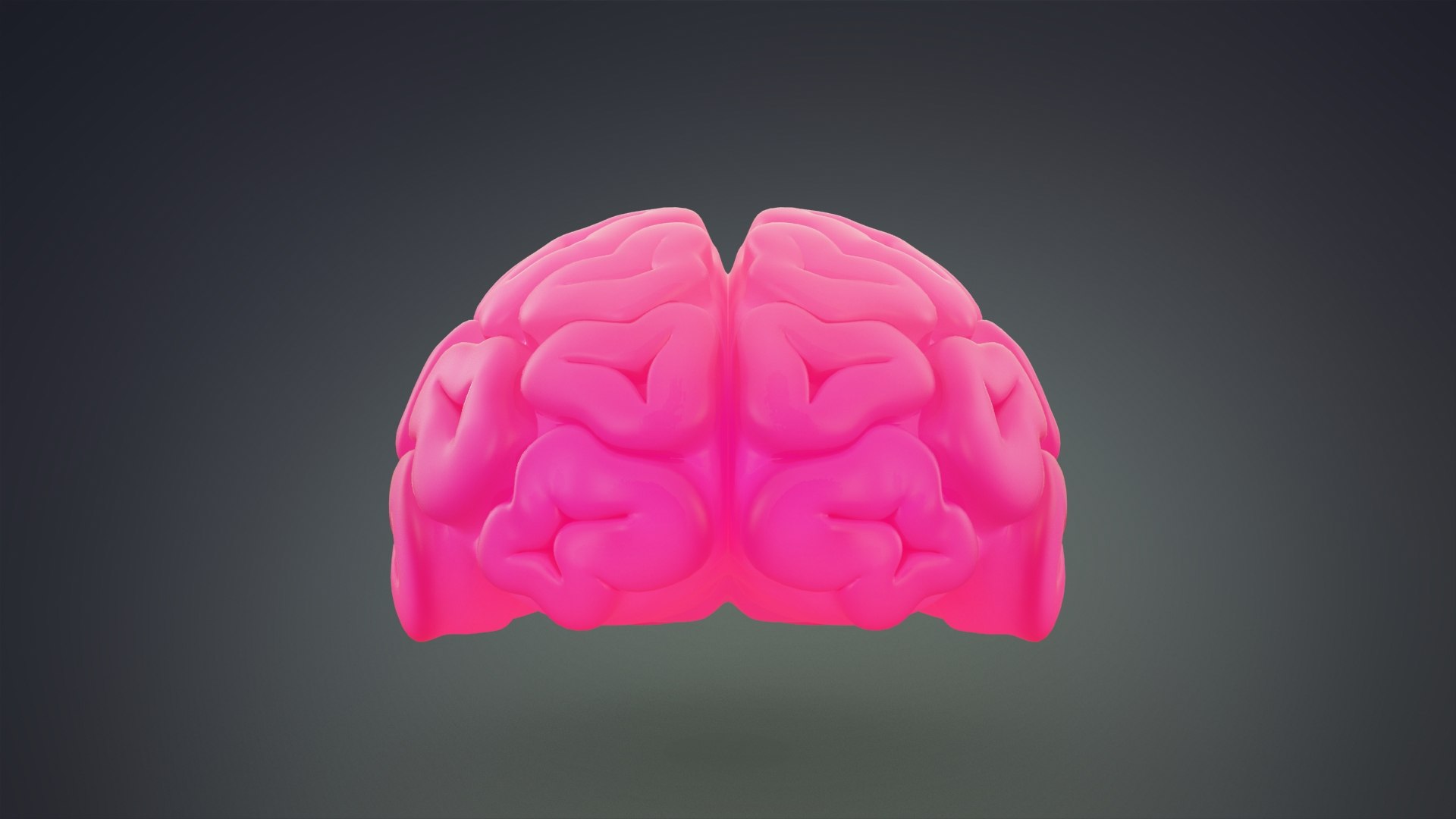 3D Cute Cartoon Brain - TurboSquid 1519407